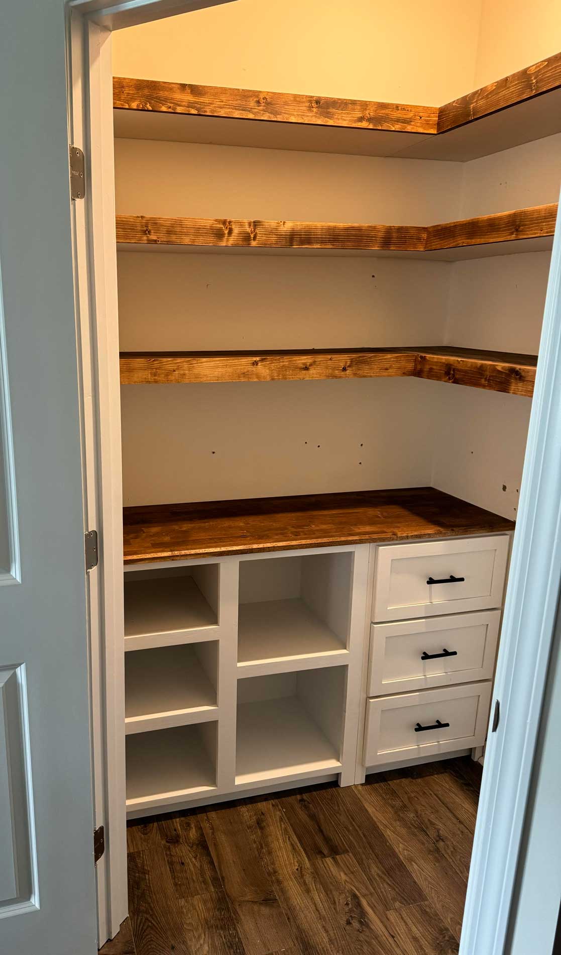 Custom Pantry Shelving - Southern Made Construction
