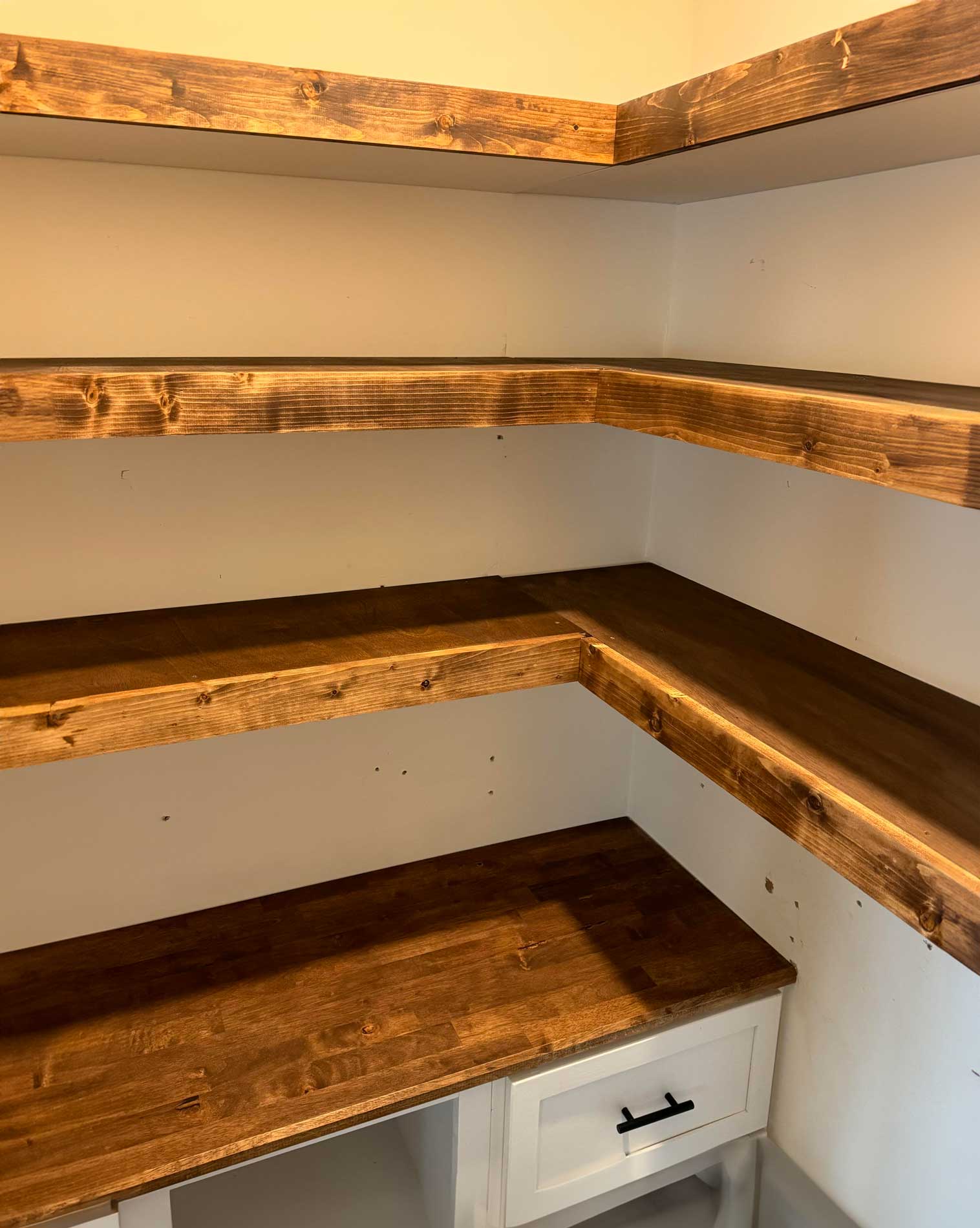 Custom Pantry Shelving - Southern Made Construction